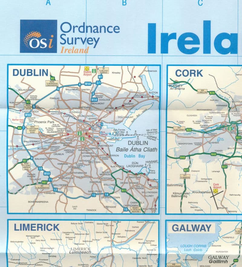 Ireland Touring Map - Ordnance Survey Ireland