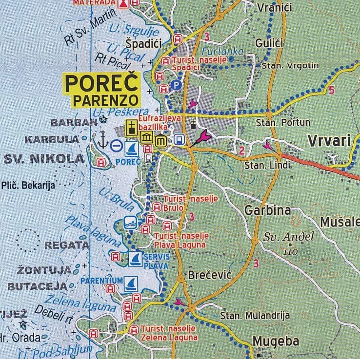 Istria & Kvarner - Road and Cycling Map- Kartograjia