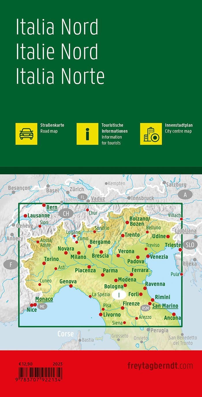 Italy - Northern - Road Map - F&B