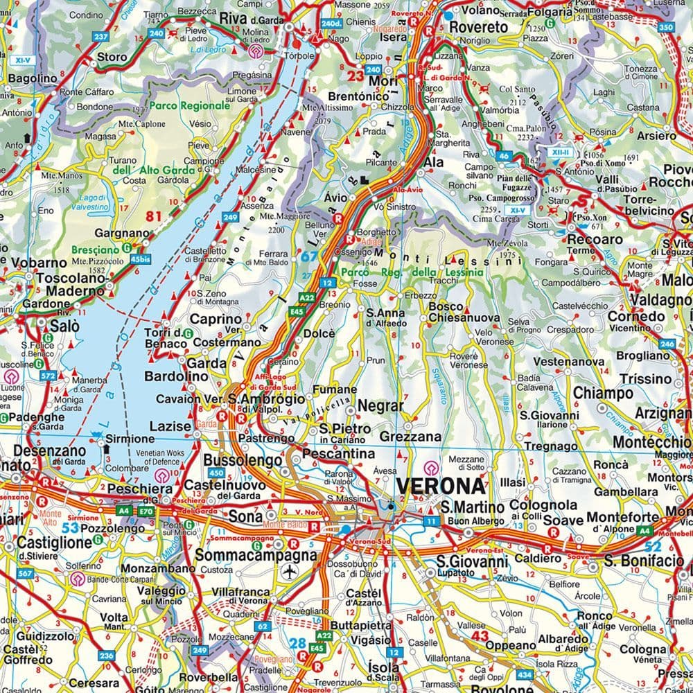 Italy - Northern - Road Map - F&B