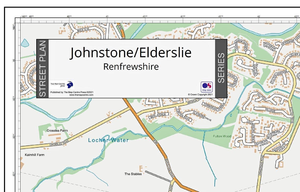 Johnstone & Elderslie Street Map