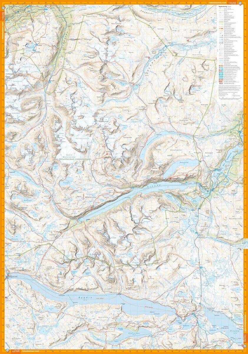 Jotunheimen - Hiking Map - Calazo BD 160