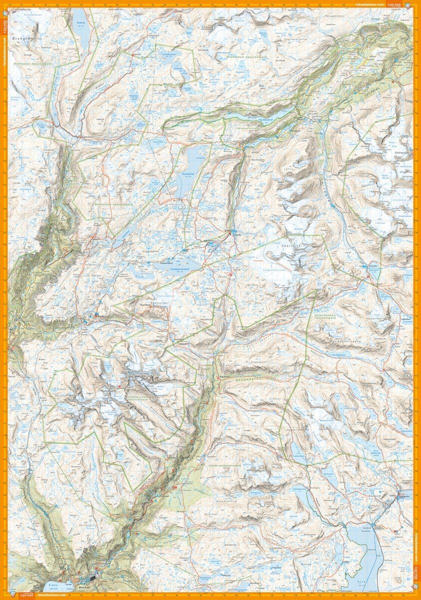 Jotunheimen - Hiking Map - Calazo BD 160