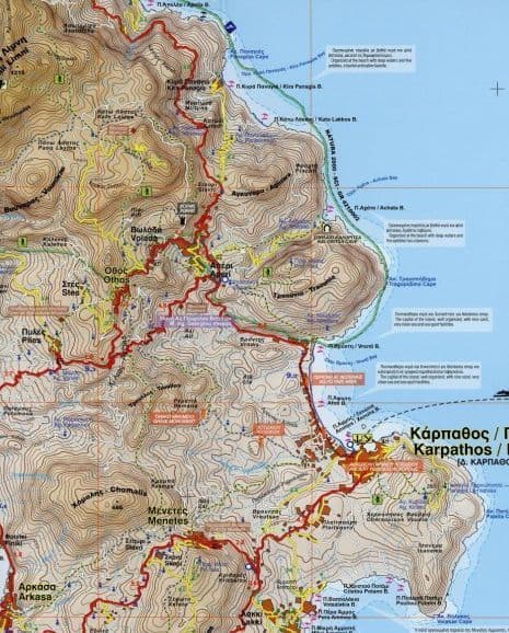 Karpathos - Holiday Map - Orama