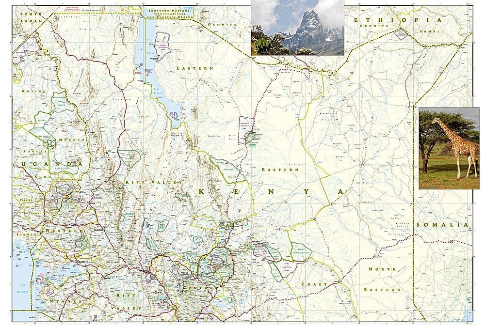 Kenya - National Geographic Adventure Map