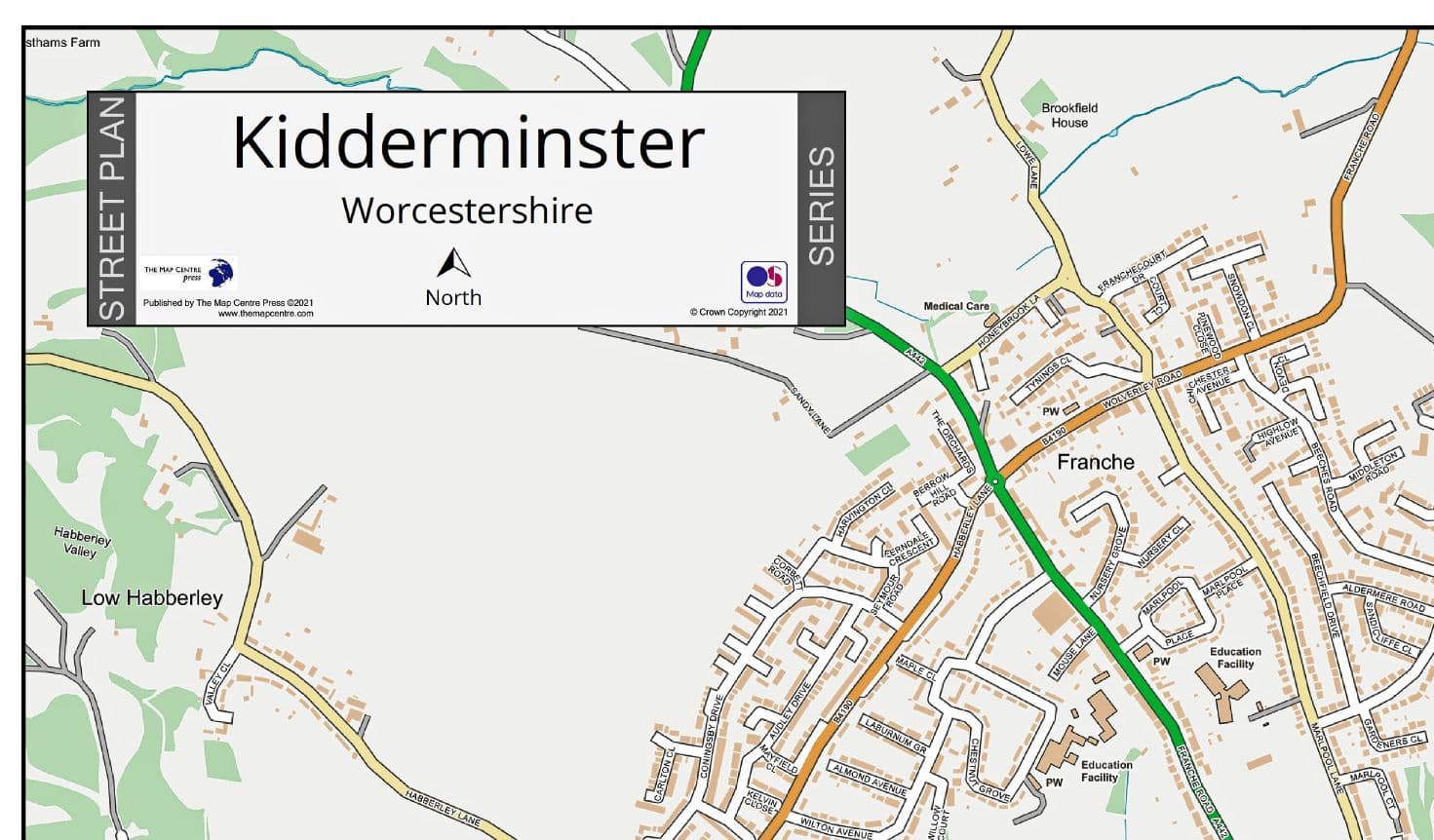 Kidderminster Street Map