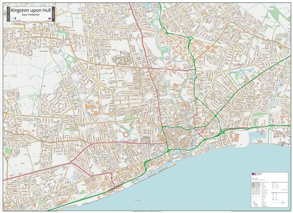 Kingston upon Hull Street Map