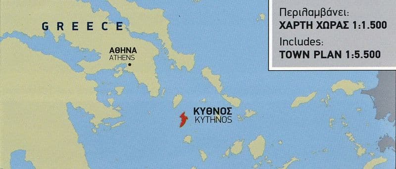 Kythnos 1 25 000 Terrain Hiking Map 302