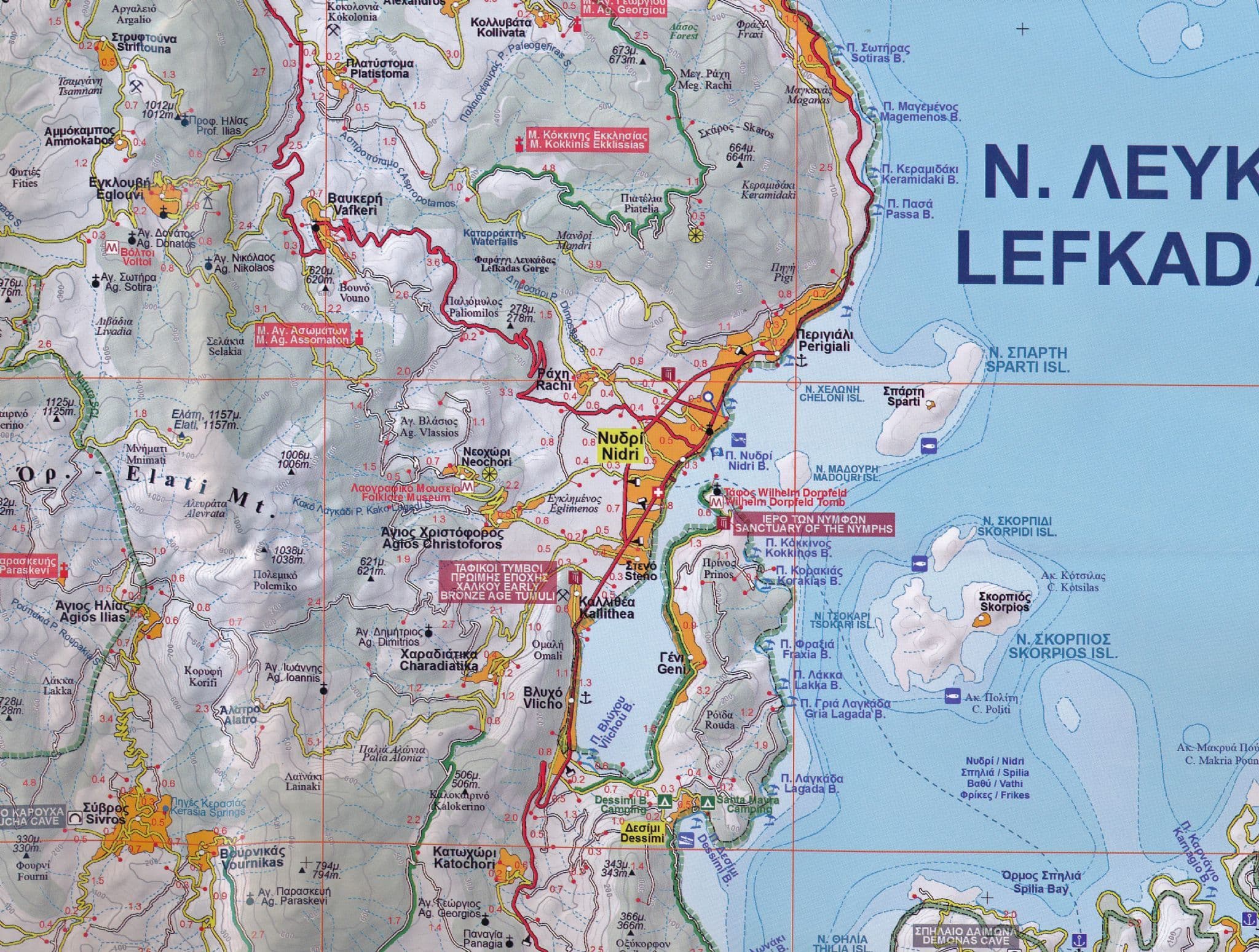 Lefkada - Holiday Map - Orama 304