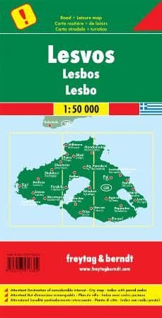 Lesbos - Island Map - Freytag & Berndt