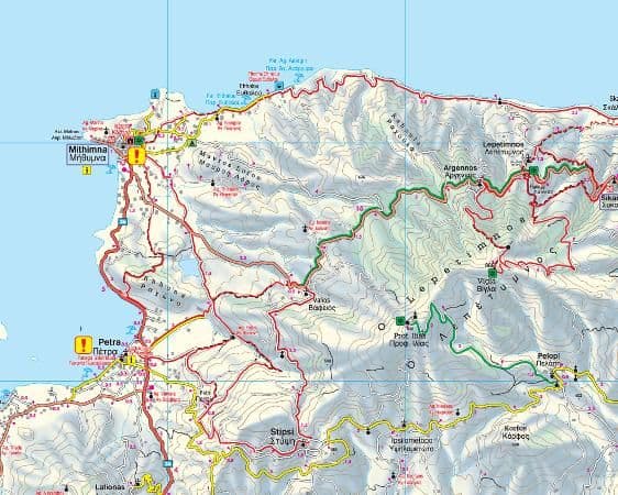Lesbos - Island Map - Freytag & Berndt