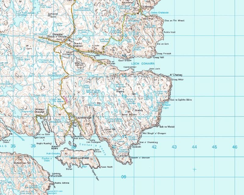 Lewis & Harris - Wall Map - 1 50 000 - The Map Centre Press