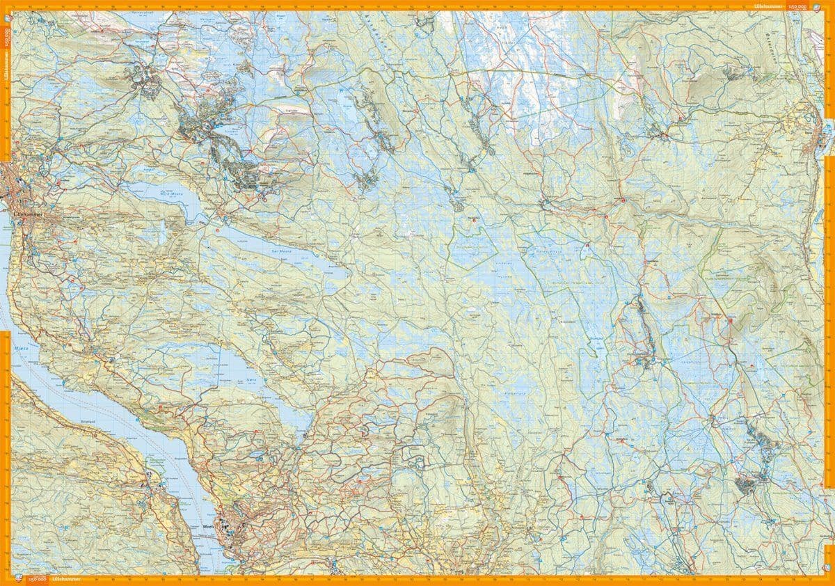 Lillehammer - Hiking Map - Calazo BD 200