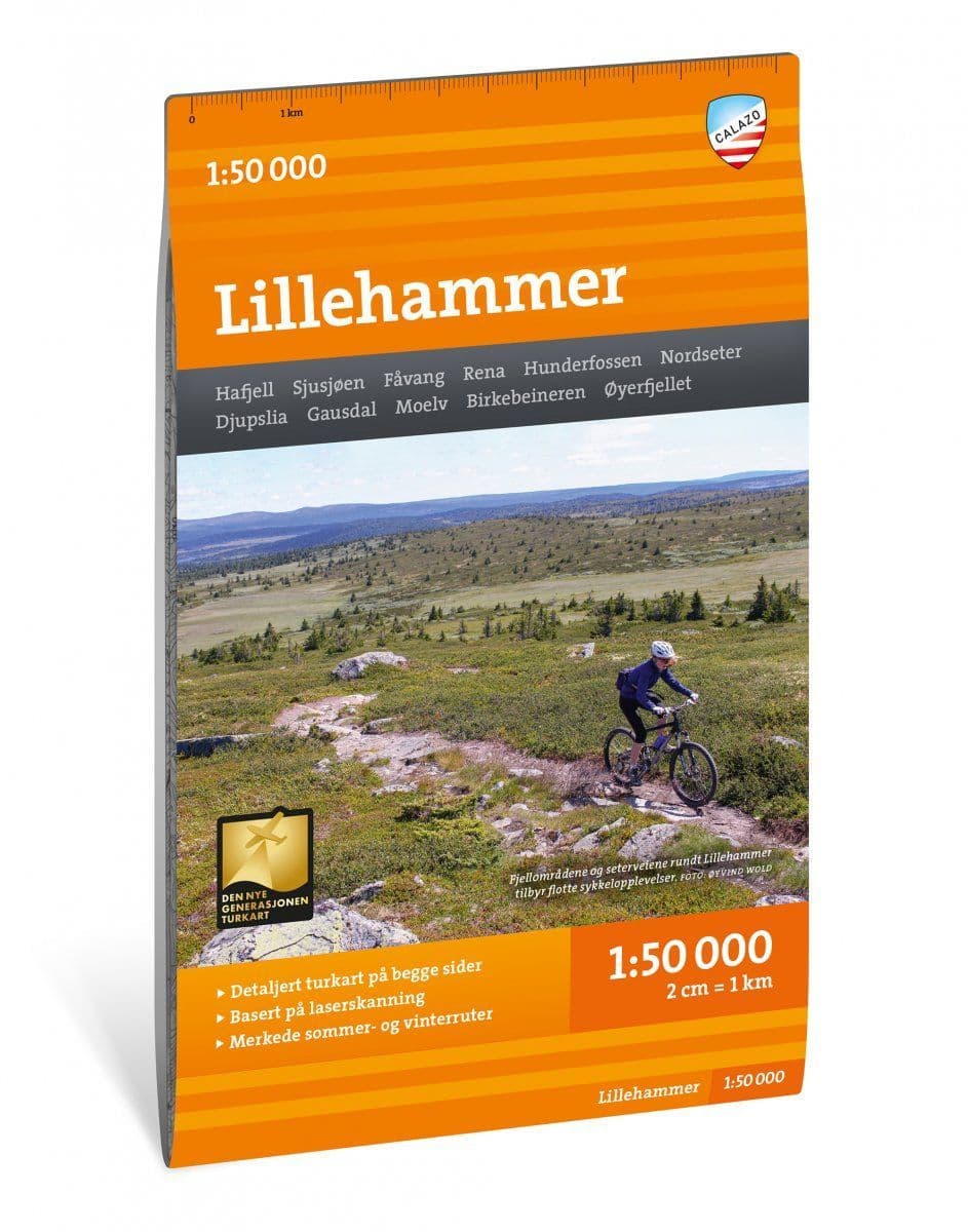 Lillehammer - Hiking Map - Calazo BD 200