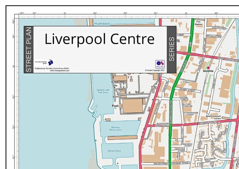 Liverpool Centre Street Map 2021