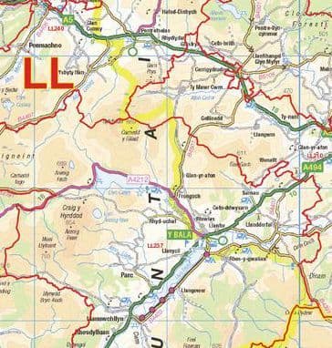 Llandudno - LL - Postcode Sector Wall Map