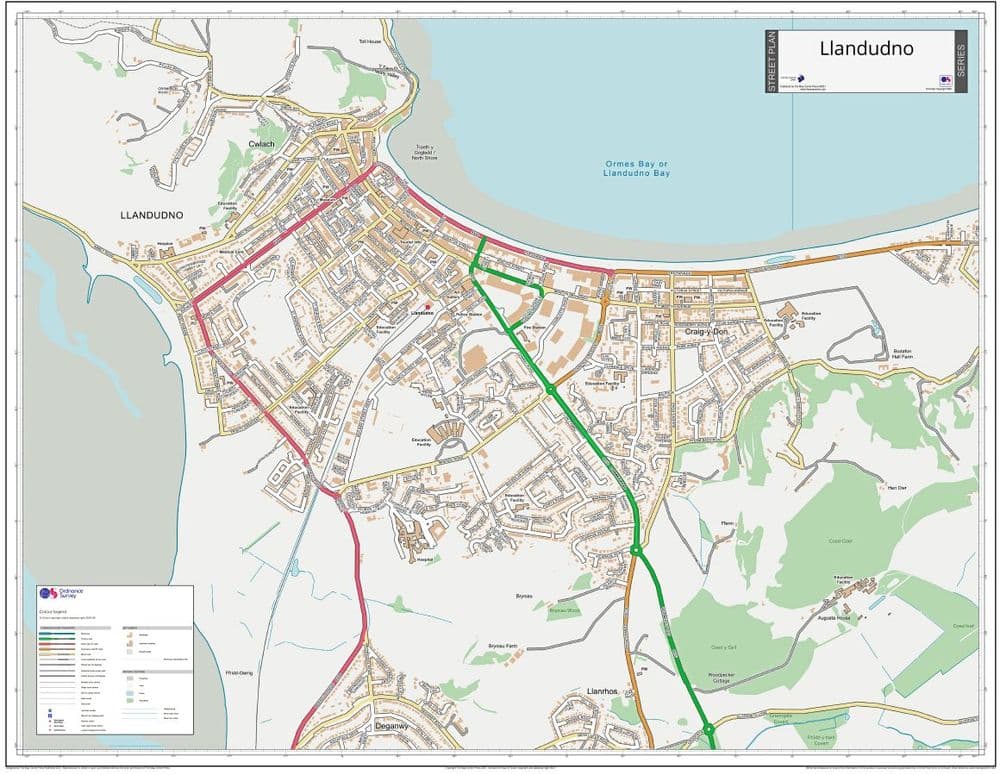Llandudno Street Map 2021