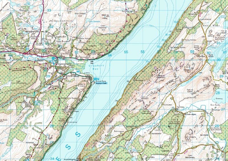 Loch Ness - Wall Map - 1 50 000 - The Map Centre Press