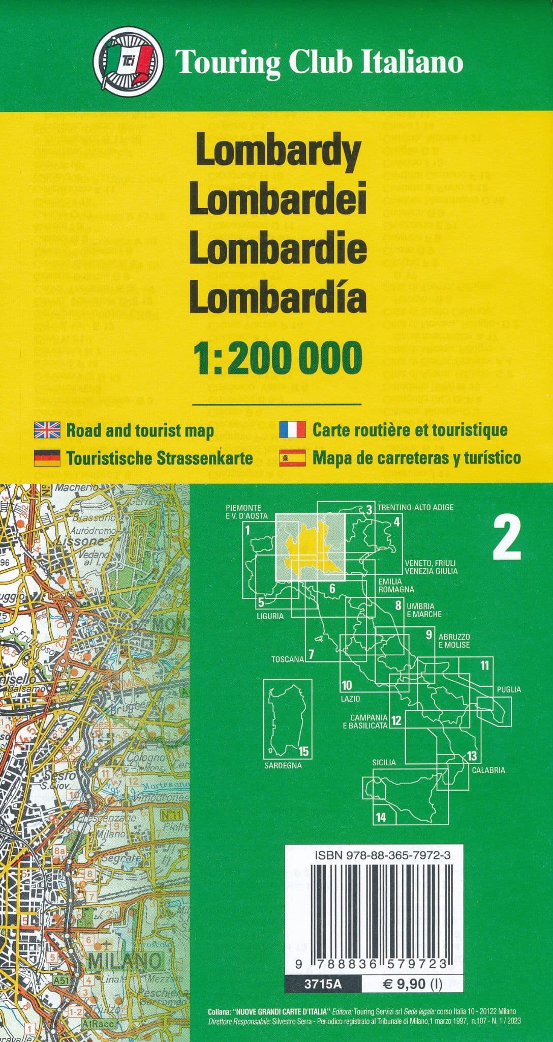 Lombardia - TCI Road Map