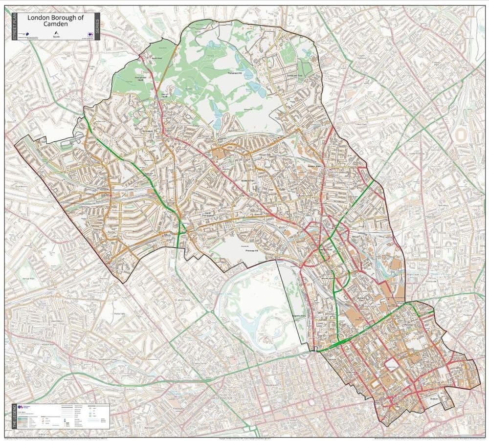 London Borough of Camden - Street Map