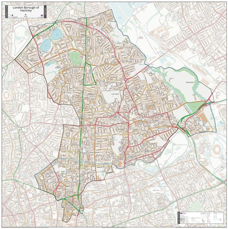 London Borough of Hackney - Street Map