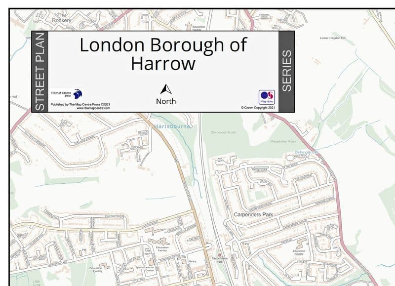 London Borough of Harrow - Street Map