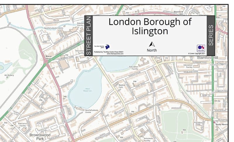 London Borough of Islington - Street Map