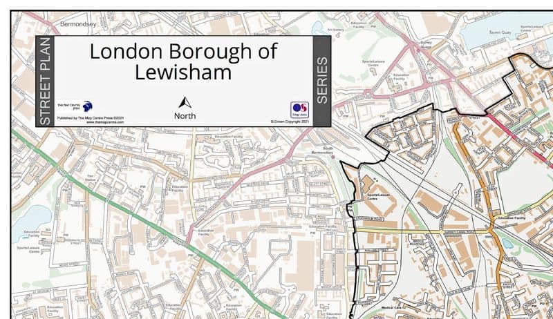 London Borough of Lewisham - Street Map