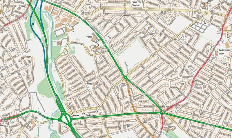 London Borough of Redbridge - Street Map