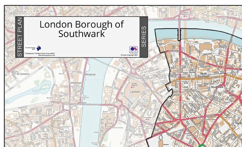 London Borough of Southwark - Street Map