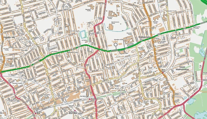 London Borough of Waltham Forest - Street Map