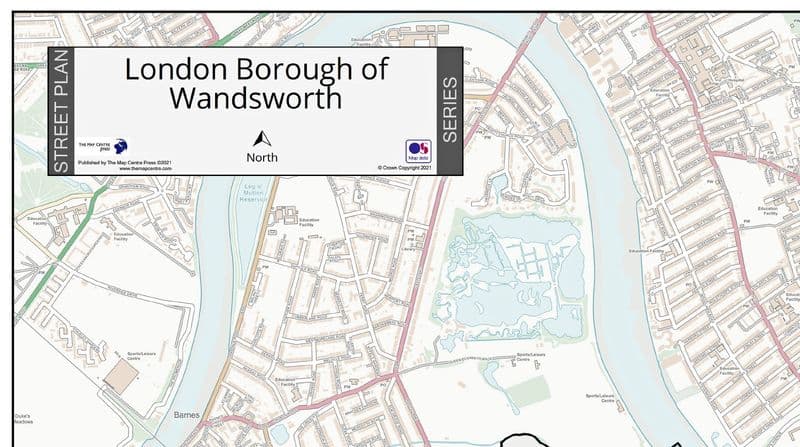 London Borough of Wandsworth - Street Map