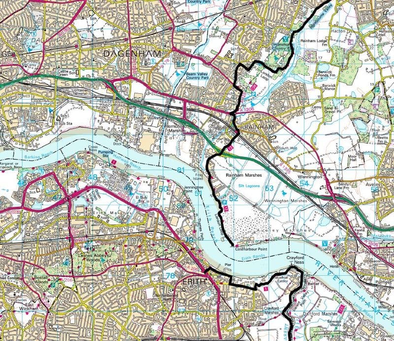 London LOOP Wall Map