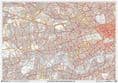 London - The West - W - Postcode Sector Wall Map