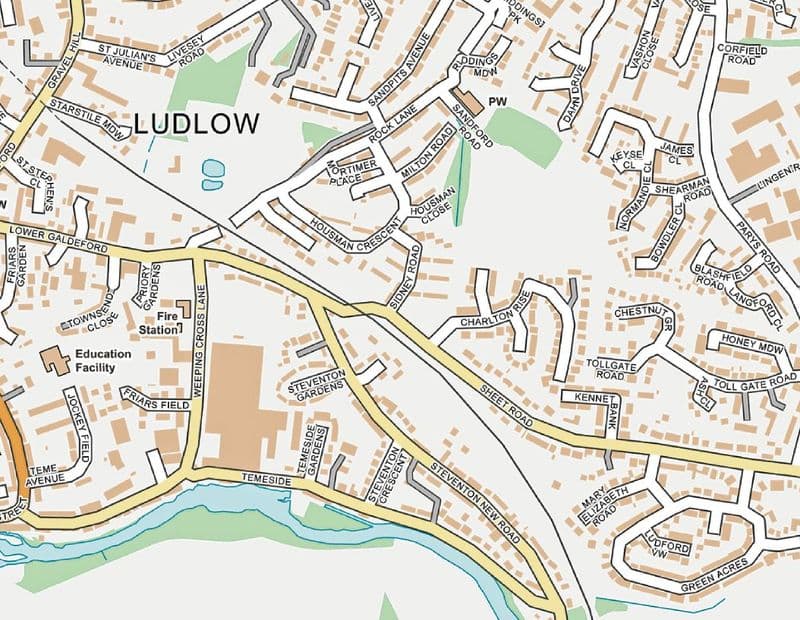 Ludlow Street Map 2021