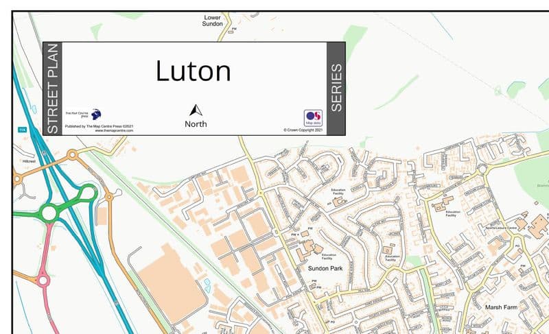Luton Street Map 2021