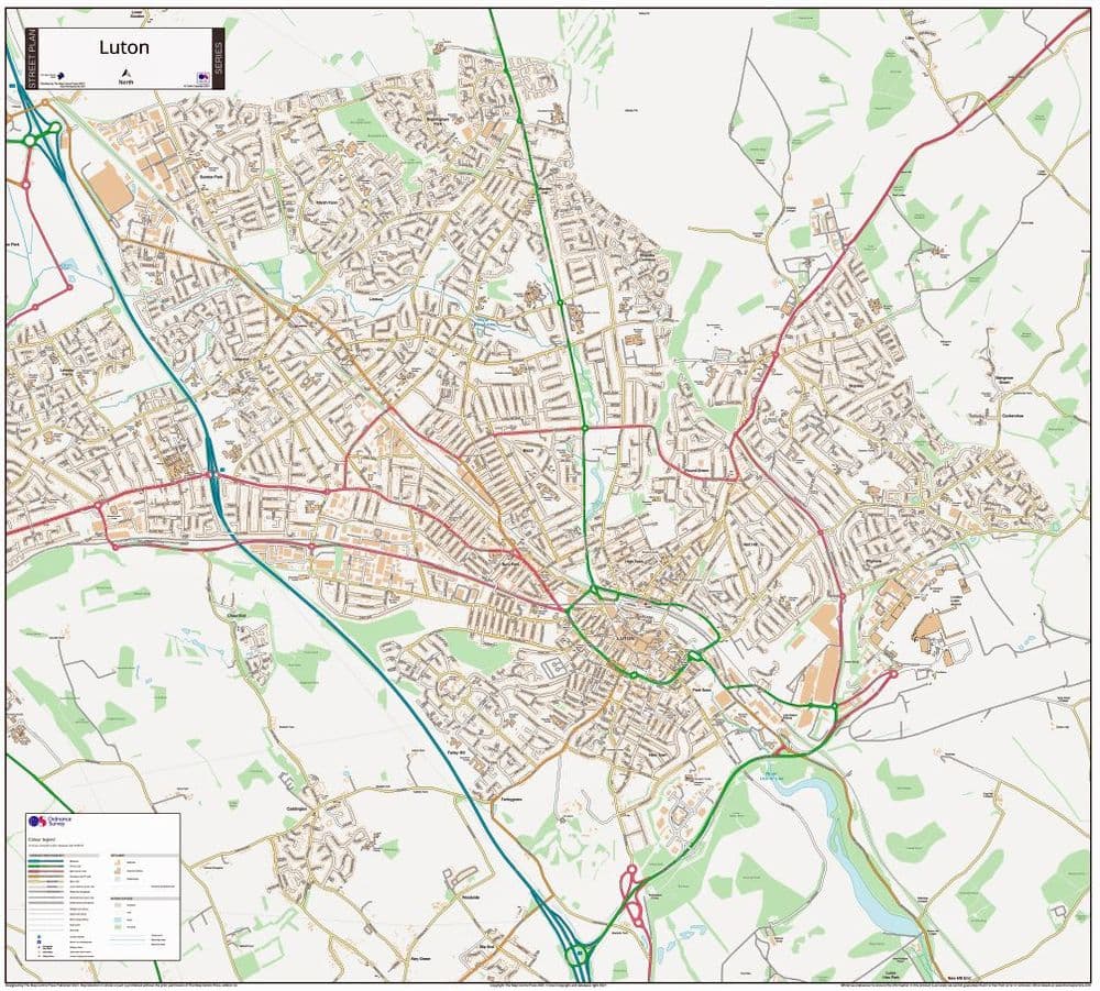 Luton Street Map 2021