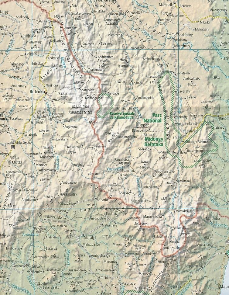 Madagascar - IGN Road Map