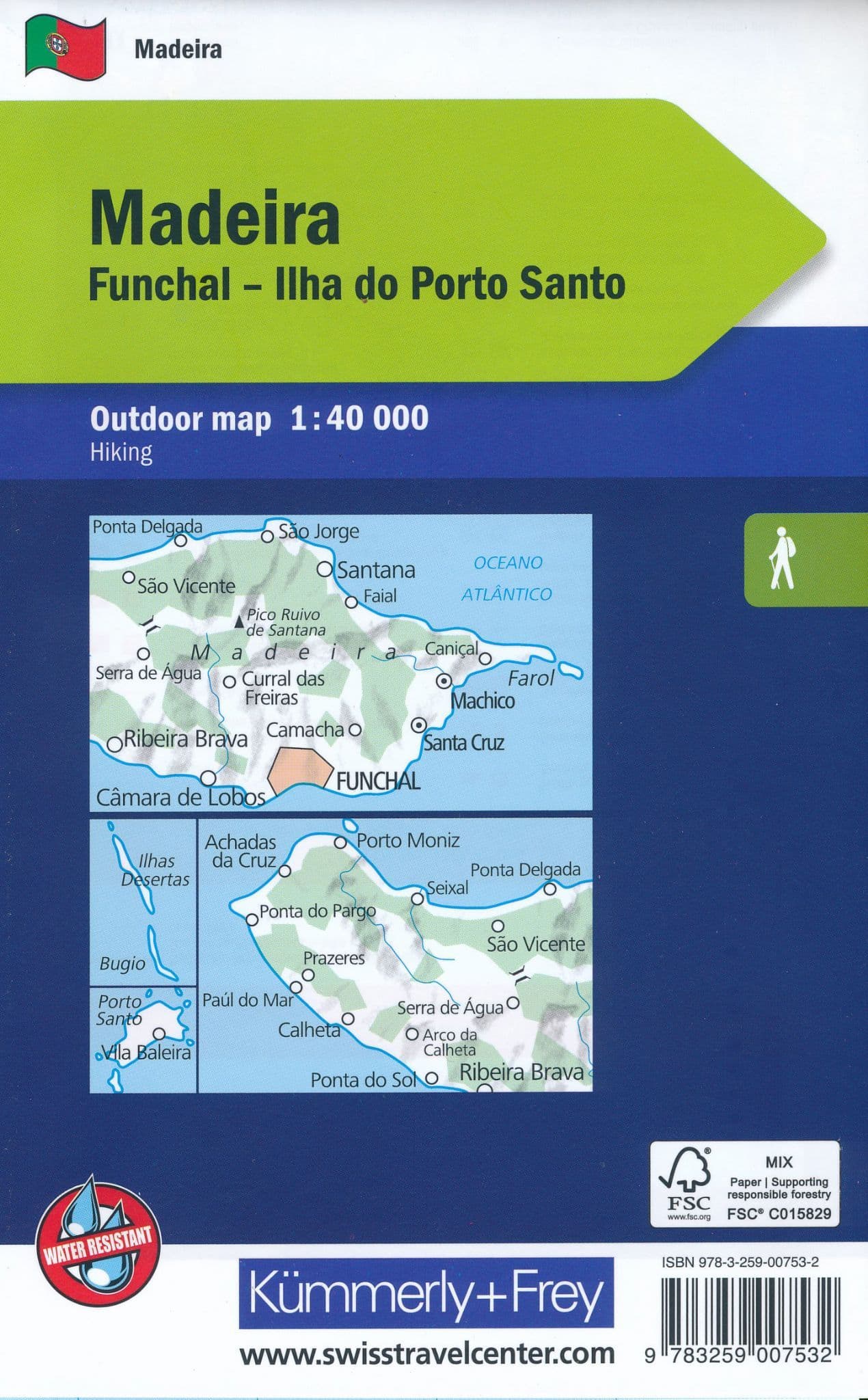 Madeira - Walking Map - K&F - 1 40 000