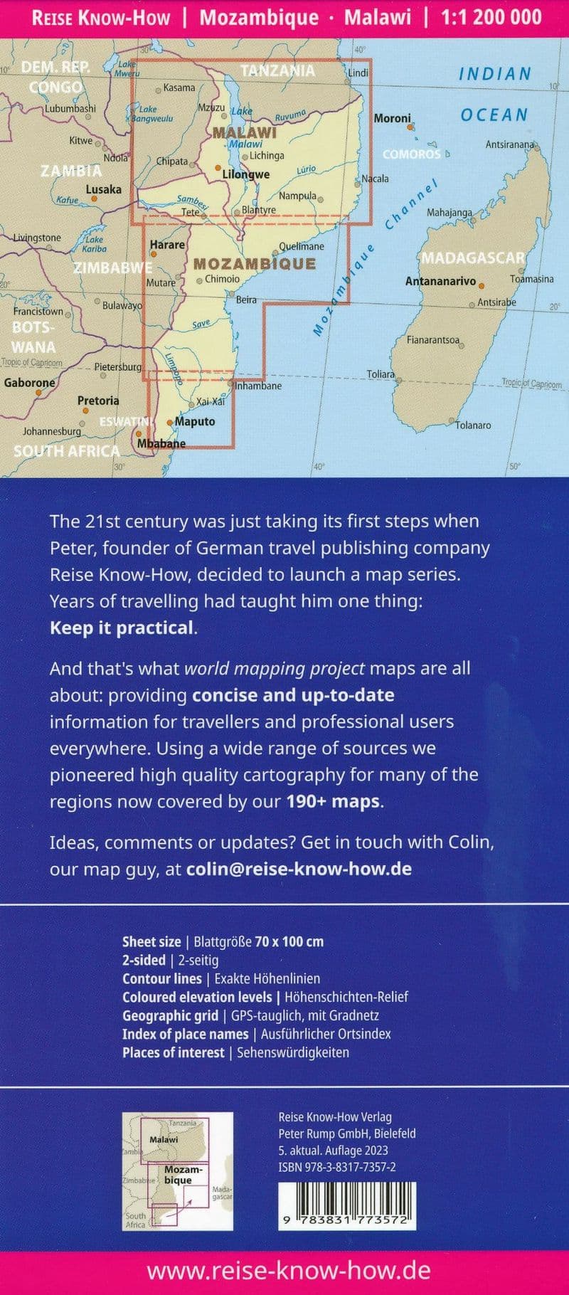 Malawi & Mozambique Road Map - Reise