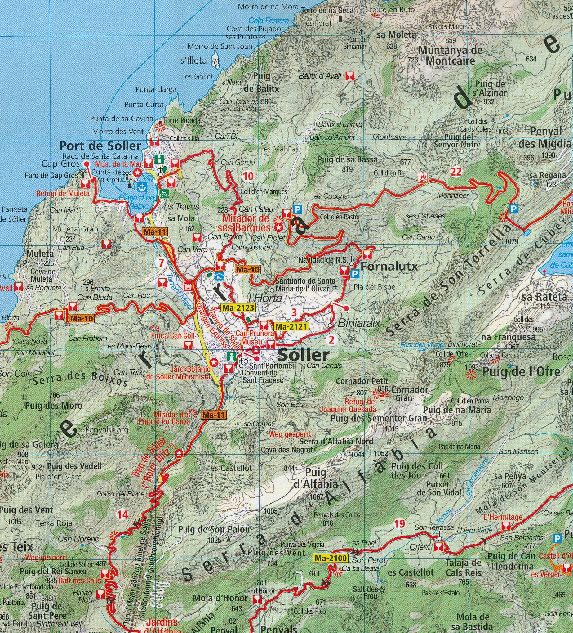 Mallorca Cycle Map Pack 1 70 000 - Kompass Map F3500