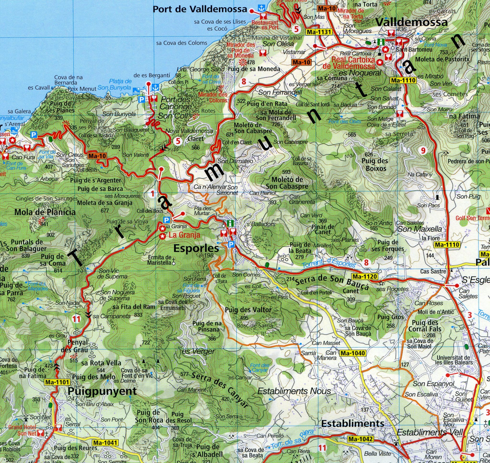 Mallorca Cycle Map Pack 1 70 000 - Kompass Map F3500