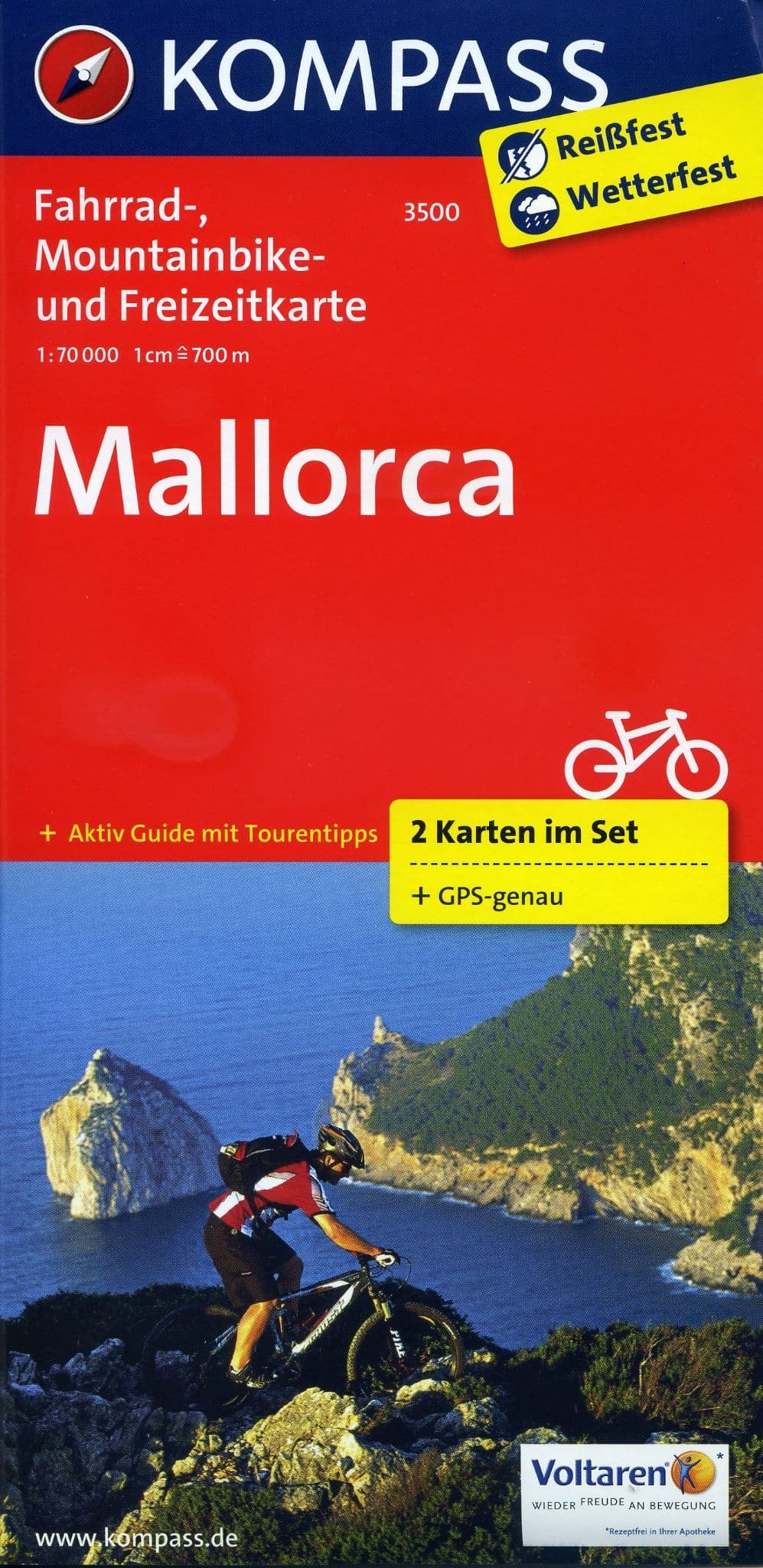 Mallorca Cycle Map Pack 1 70 000 - Kompass Map F3500