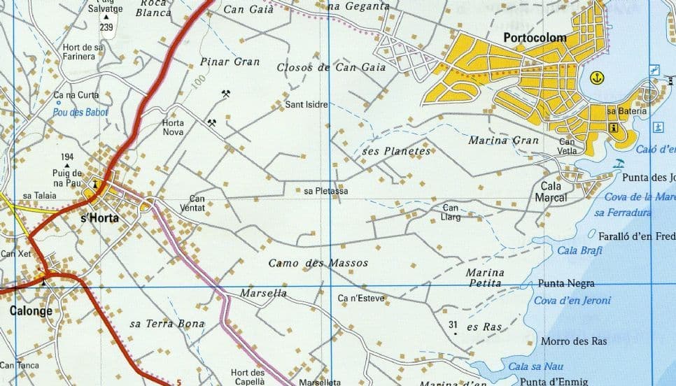 Mallorca East Walking Map 1 40 000 - Reise