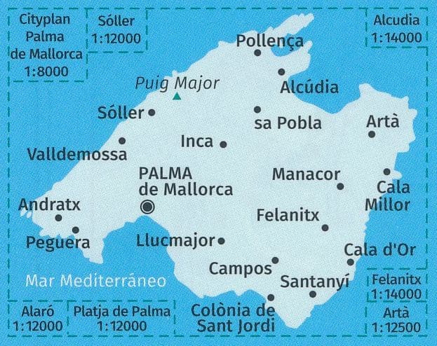 Mallorca Majorca - Hiking & Cycling Map - Kompass 230