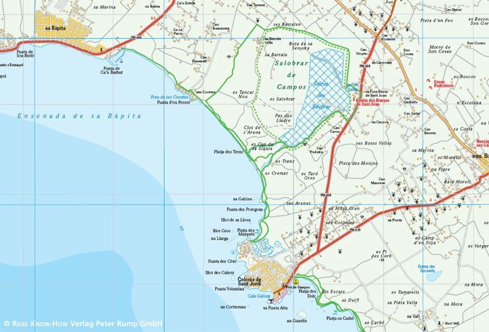 Mallorca South Walking Map 1 40 000 - Reise