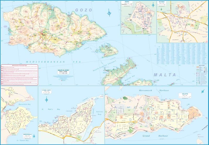Malta & Gozo Travel Map - ITM