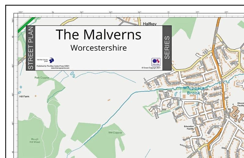 Malvern Street Map 2021
