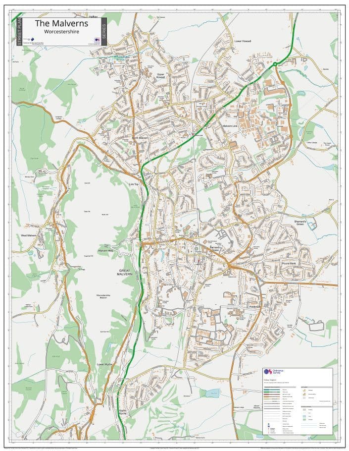 Malvern Street Map 2021