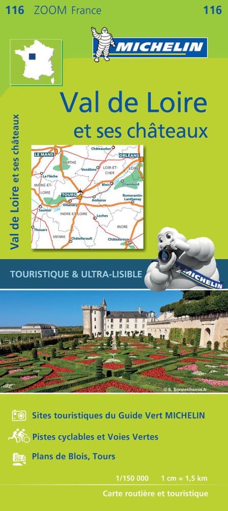 Map 116 - Chateaux of the Loire